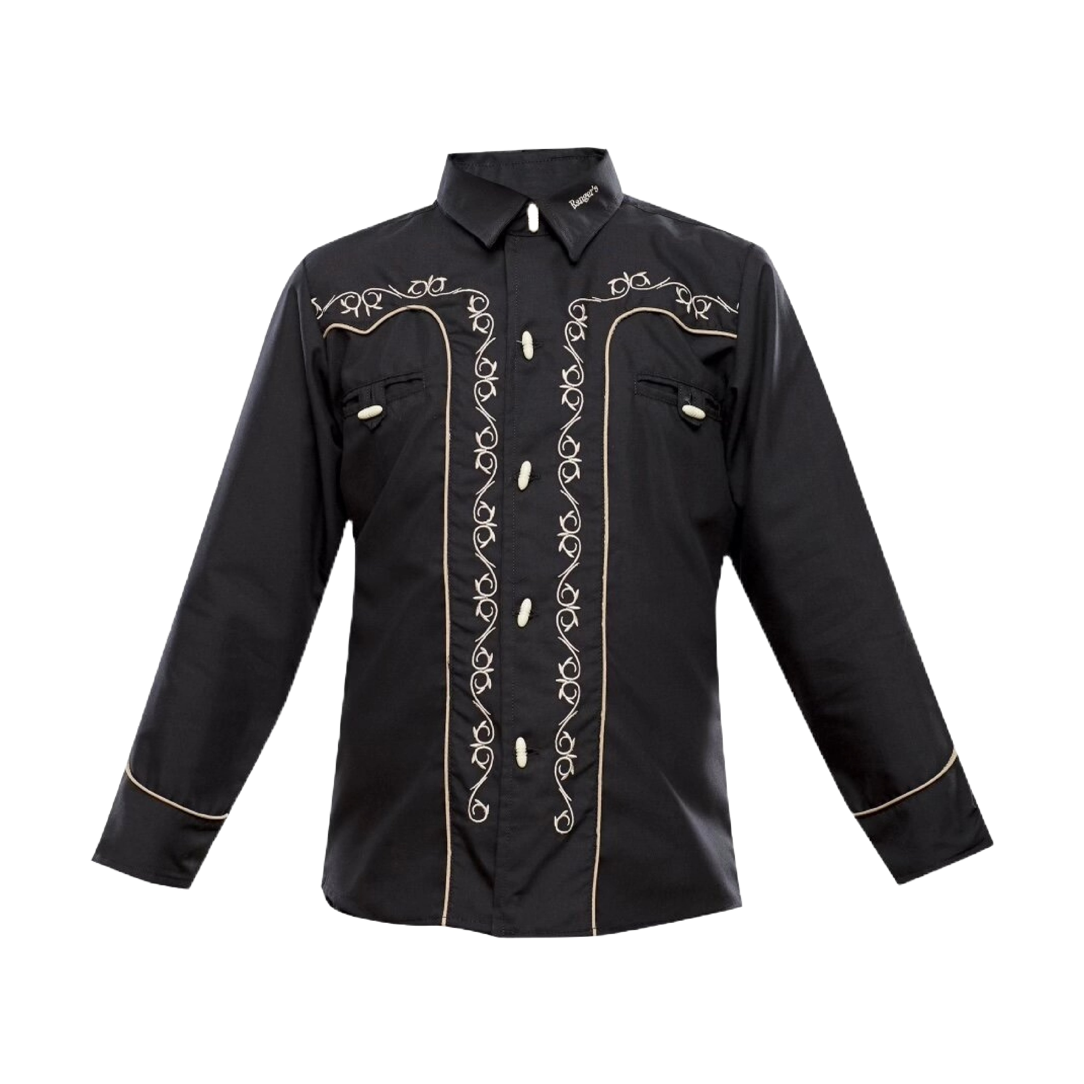 Charro Shirt (Bone Button Embroidered) – Sanchez Brothers DONDE VISTEN ...