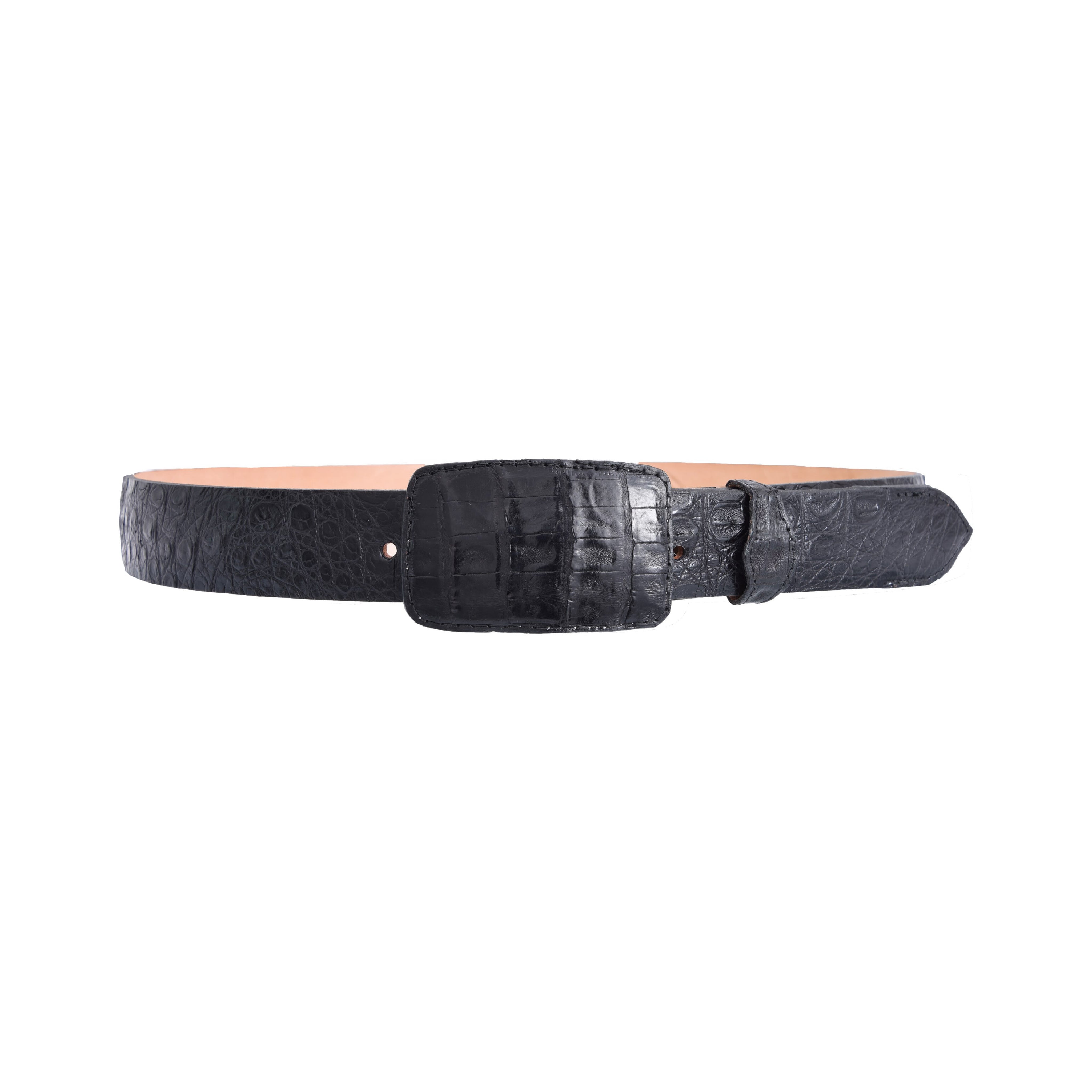 White Diamond Caiman Alligator Belt – Sanchez Brothers DONDE VISTEN LOS ...
